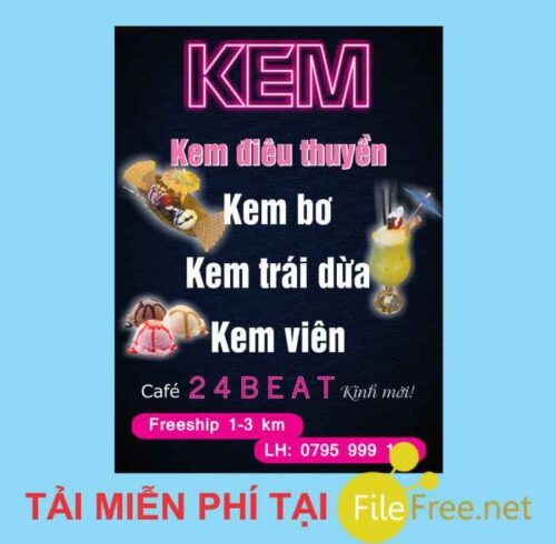Standee kem tông màu đen file corel tải miễn phí - Filefree.net