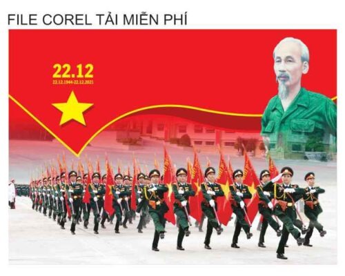 FILE CHÀO MỪNG NGÀY 22.12 VECTOR - COREL 12 - Filefree.net