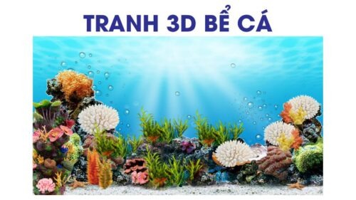 TRANH 3D HỒ CÁ FILE COREL